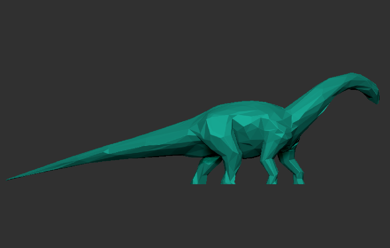 Archivo STL BRONTOSAURIO - LOW POLY・Plan imprimible en 3D para ...