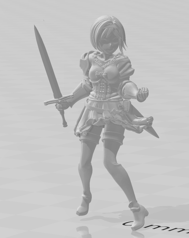 STL file Granblue Fantasy - Djeeta ♀️・Model to download and 3D print・Cults