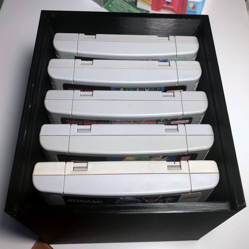 Free 3D file SNES 5 Games Box・Object to download and to 3D print・Cults