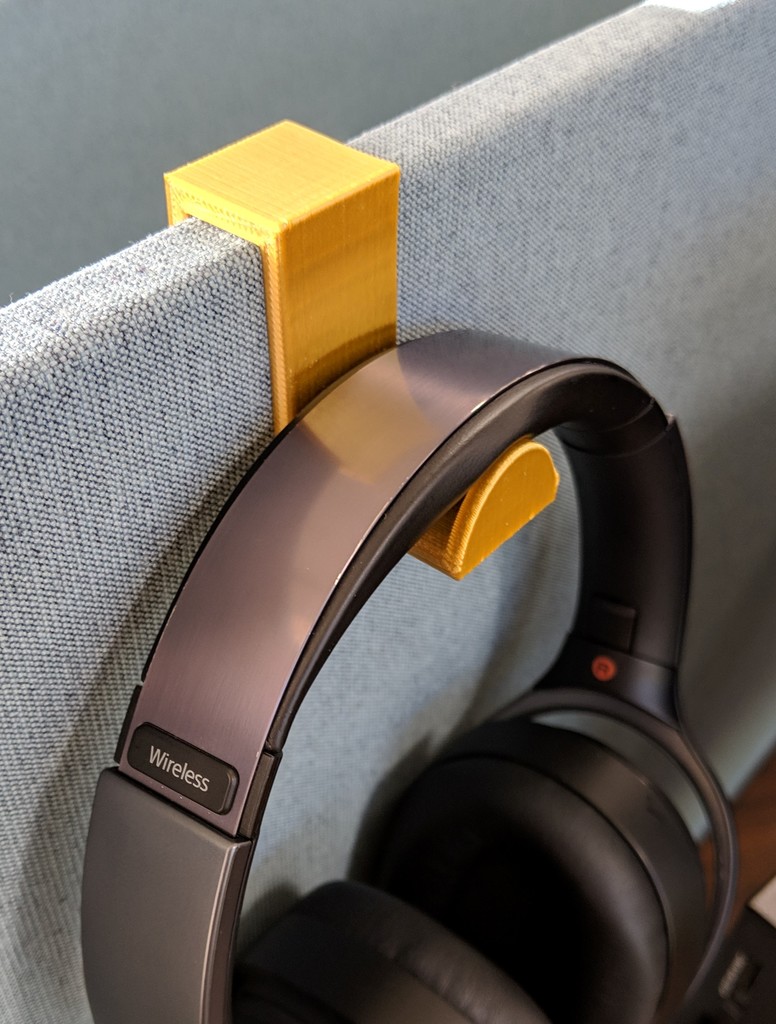Free 3D file Headphone Cubicle Mount・3D printing design to download・Cults