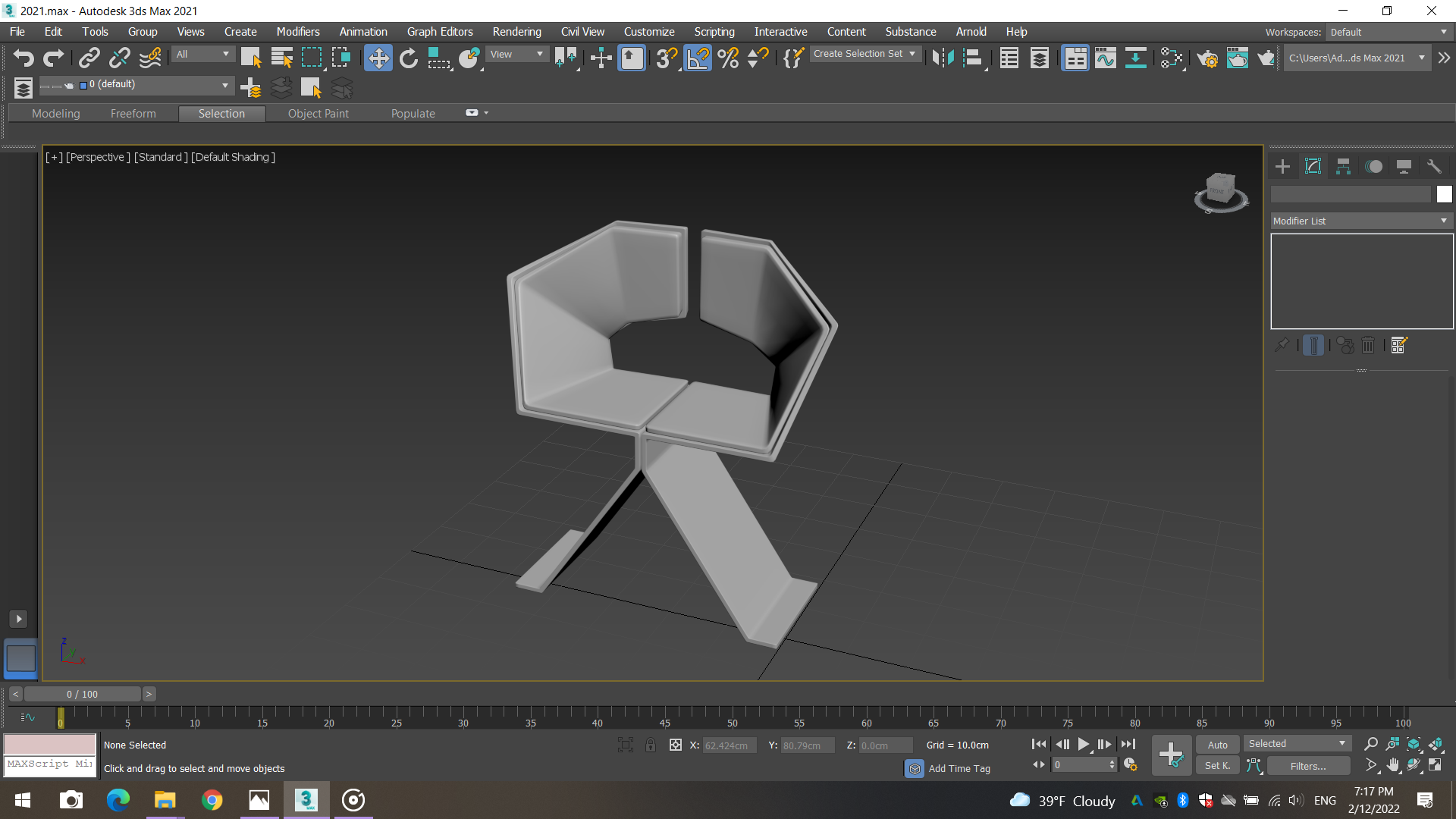 OBJ file Chair 1015 3D model・3D printable model to download・Cults