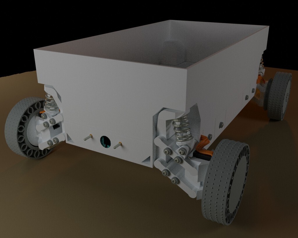 Free STL file 3D printed vehicle with hub motor, printable gear bearing ...