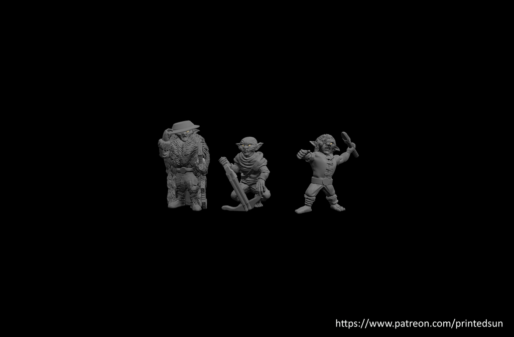 Free STL file Goblin pack 3・3D printing model to download・Cults