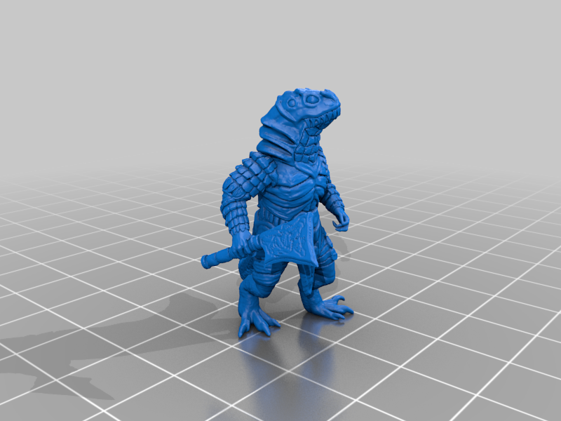 Free STL file Lizardman・3D printable object to download・Cults