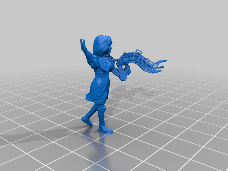 Free 3D file Bard Girl/Bard triton・Model to download and 3D print・Cults