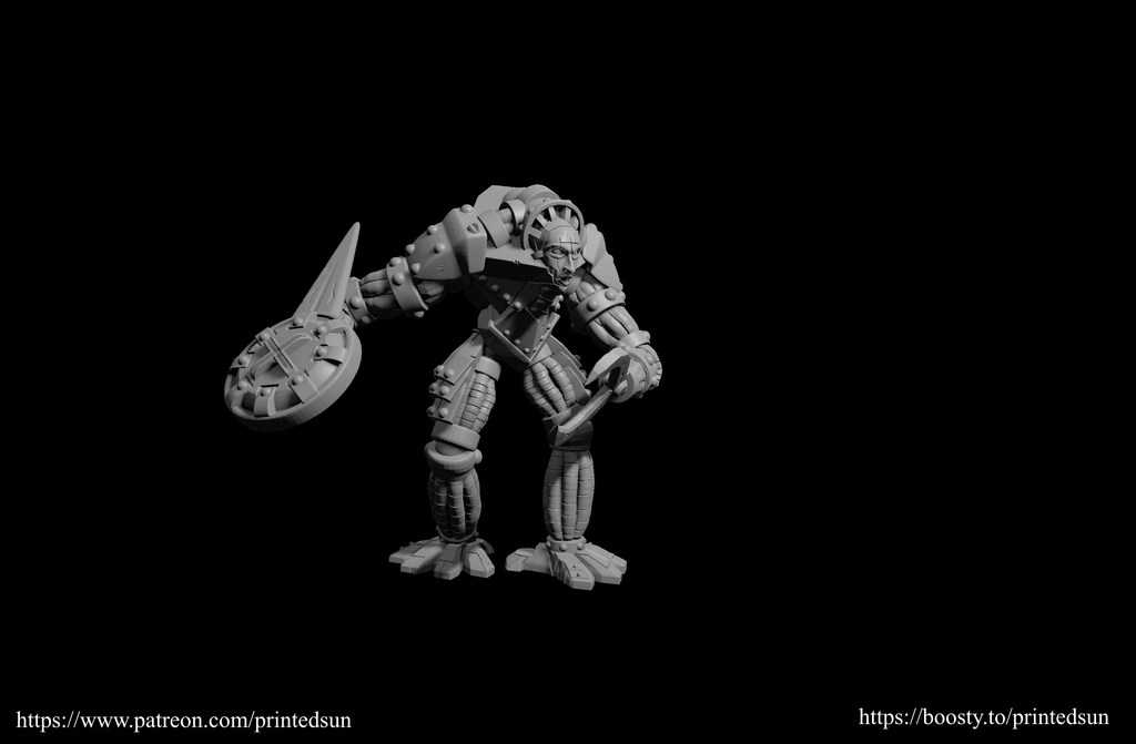 Free STL file Machine/golem/screamer・3D printing idea to download・Cults