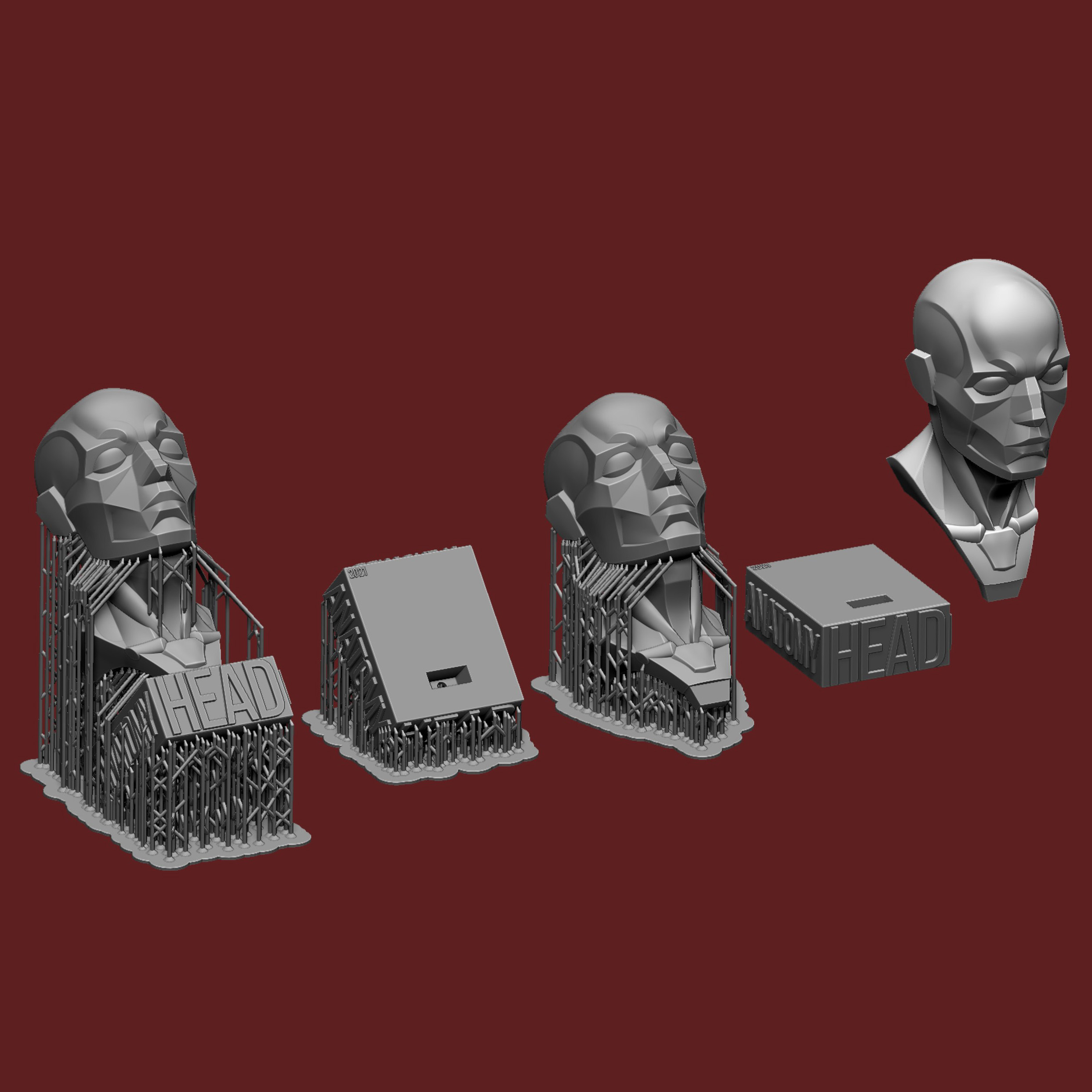 Archivo 3D La cabeza. Anatomía facial para impresión 3D. STL・Modelo de ...