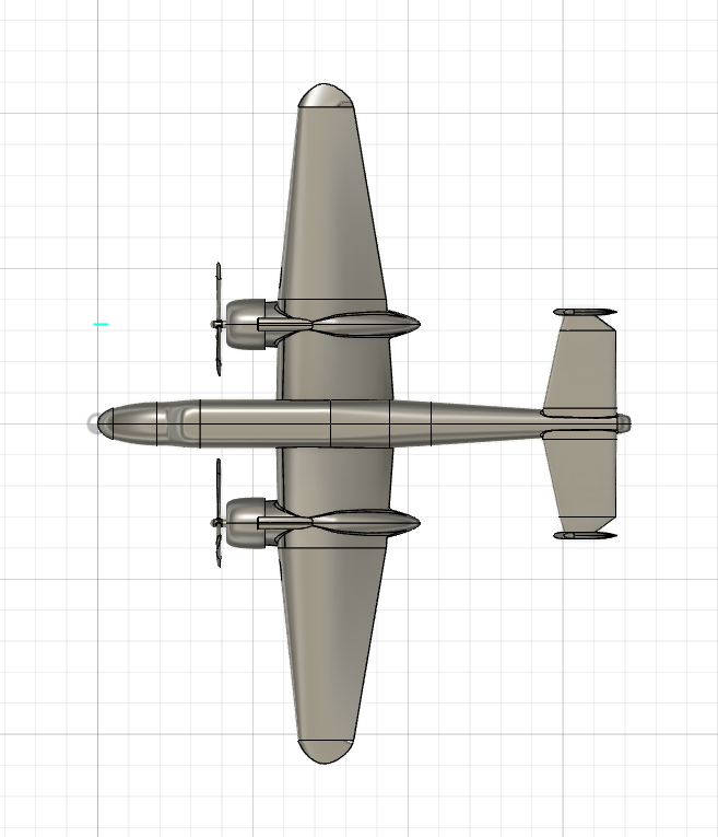 STL file B25 Mitchell bomber 🛩️・3D print design to download・Cults