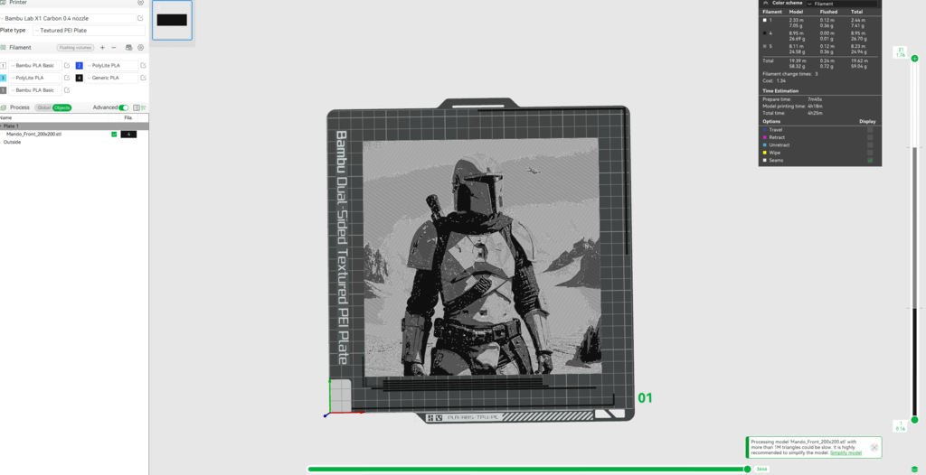Archivo 3D gratis HueForge Mandalorian・Modelo para descargar y imprimir en 3D・Cults