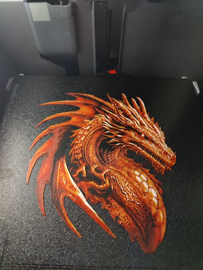 Free STL file HueForge Dragon 🐉・3D printing template to download・Cults