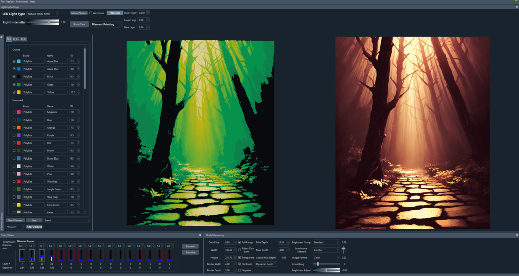 Free 3D file HueForge Forest Path・3D printer design to download・Cults