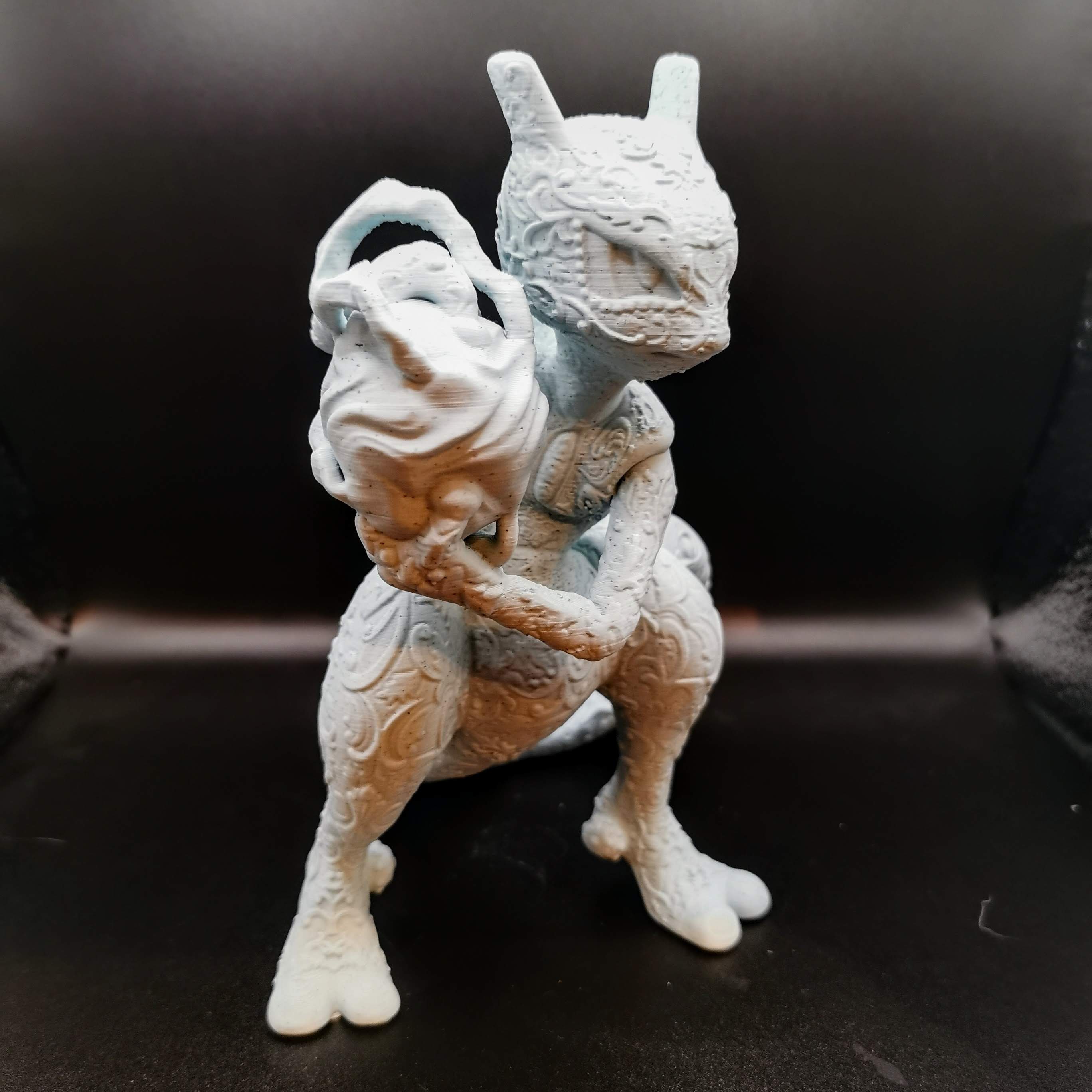 Archivo STL Pokémon ornamental - Mewtwo・Idea de impresión 3D para ...
