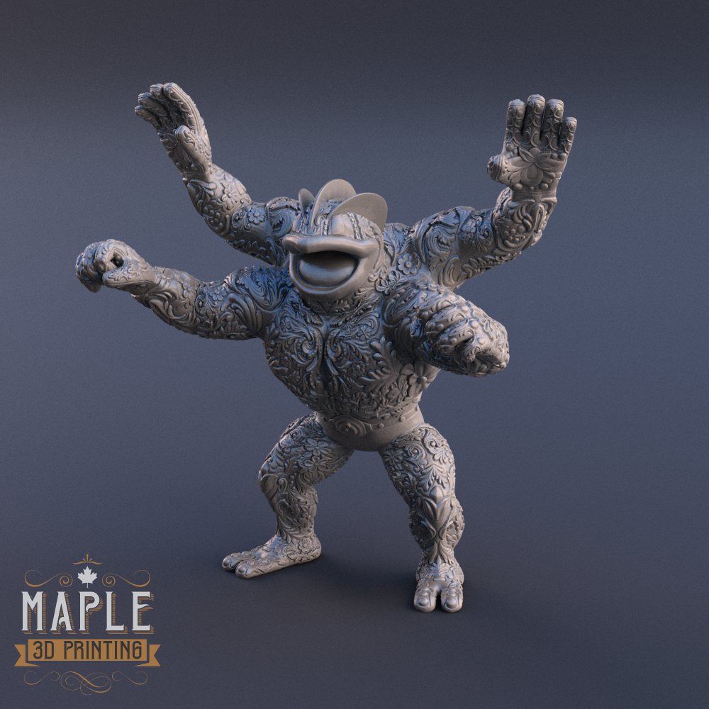 STL file Ornamental Pokemon - Machamp 🐉・Template to download and 3D ...