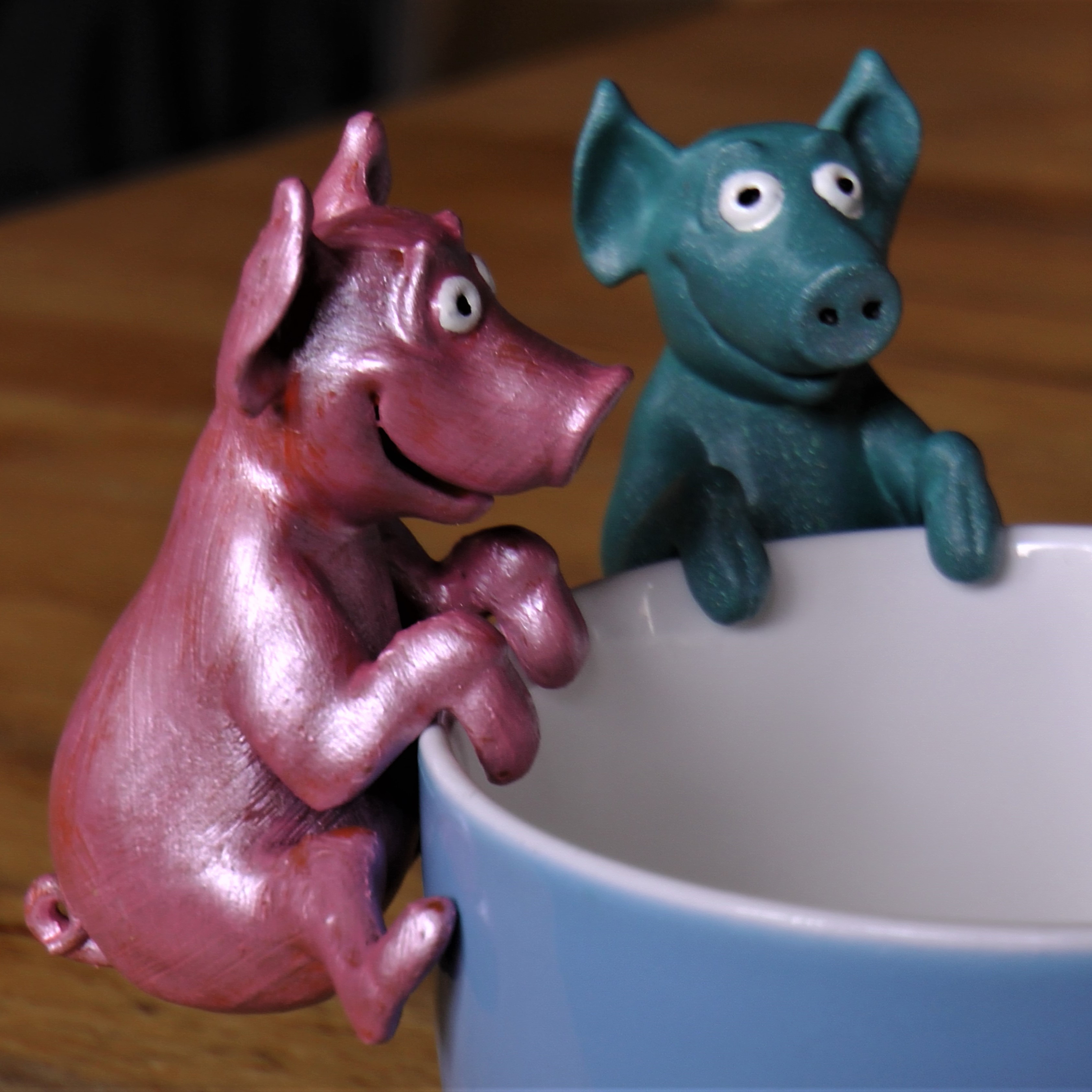Free STL file cute little Pig・3D printable design to download・Cults
