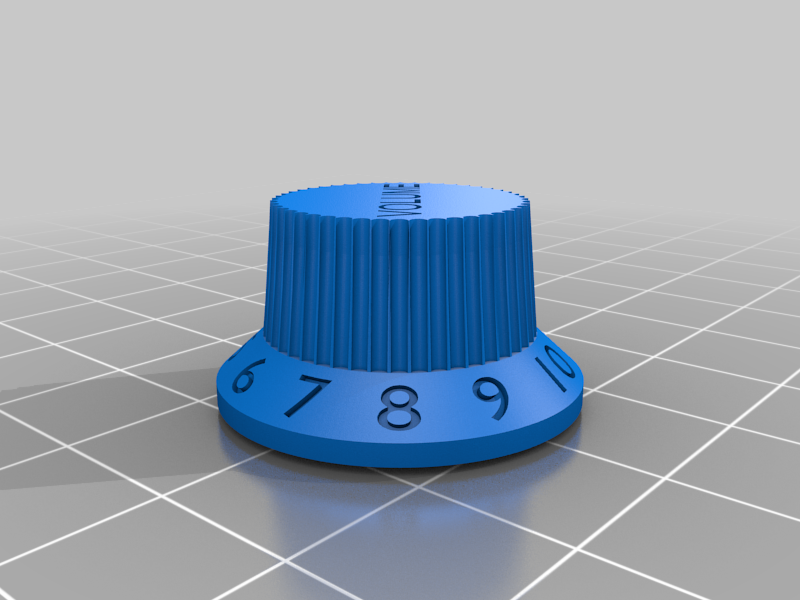 Free 3D file Tone and Volume Guitar knobs that go to 11・3D printable ...