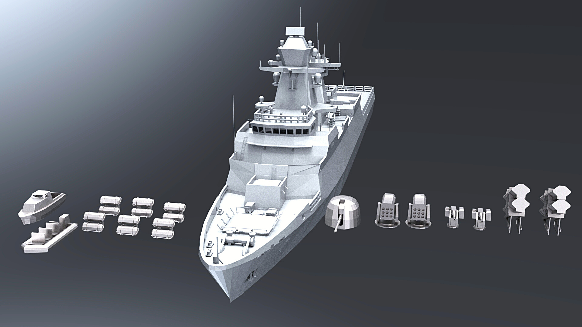 3D file GERMAN K-130 BRAUNSCHWEIG CLASS CORVETTE 3D PRINT READY・Model ...
