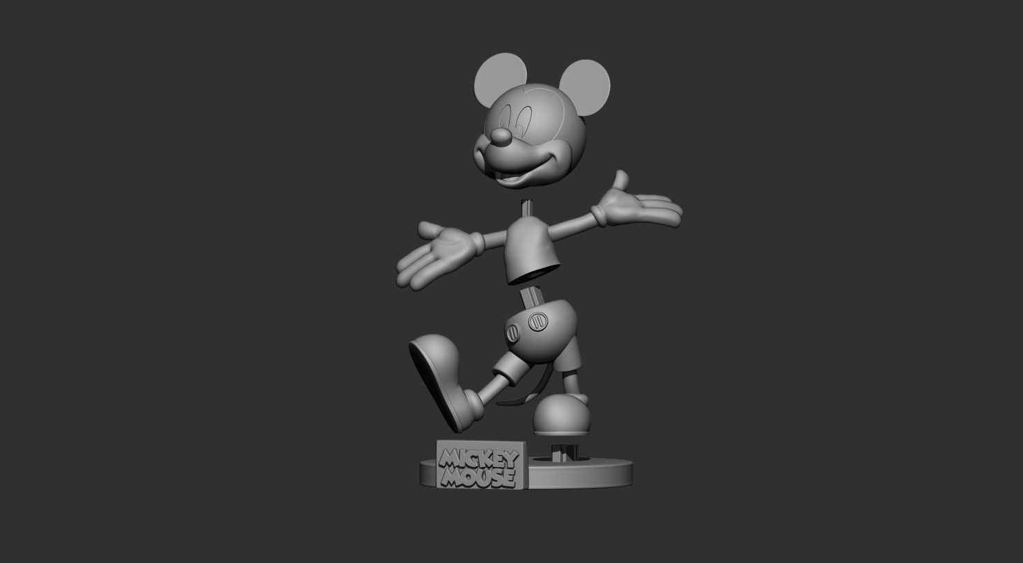 3D file Mickey Mouse・3D printer model to download・Cults