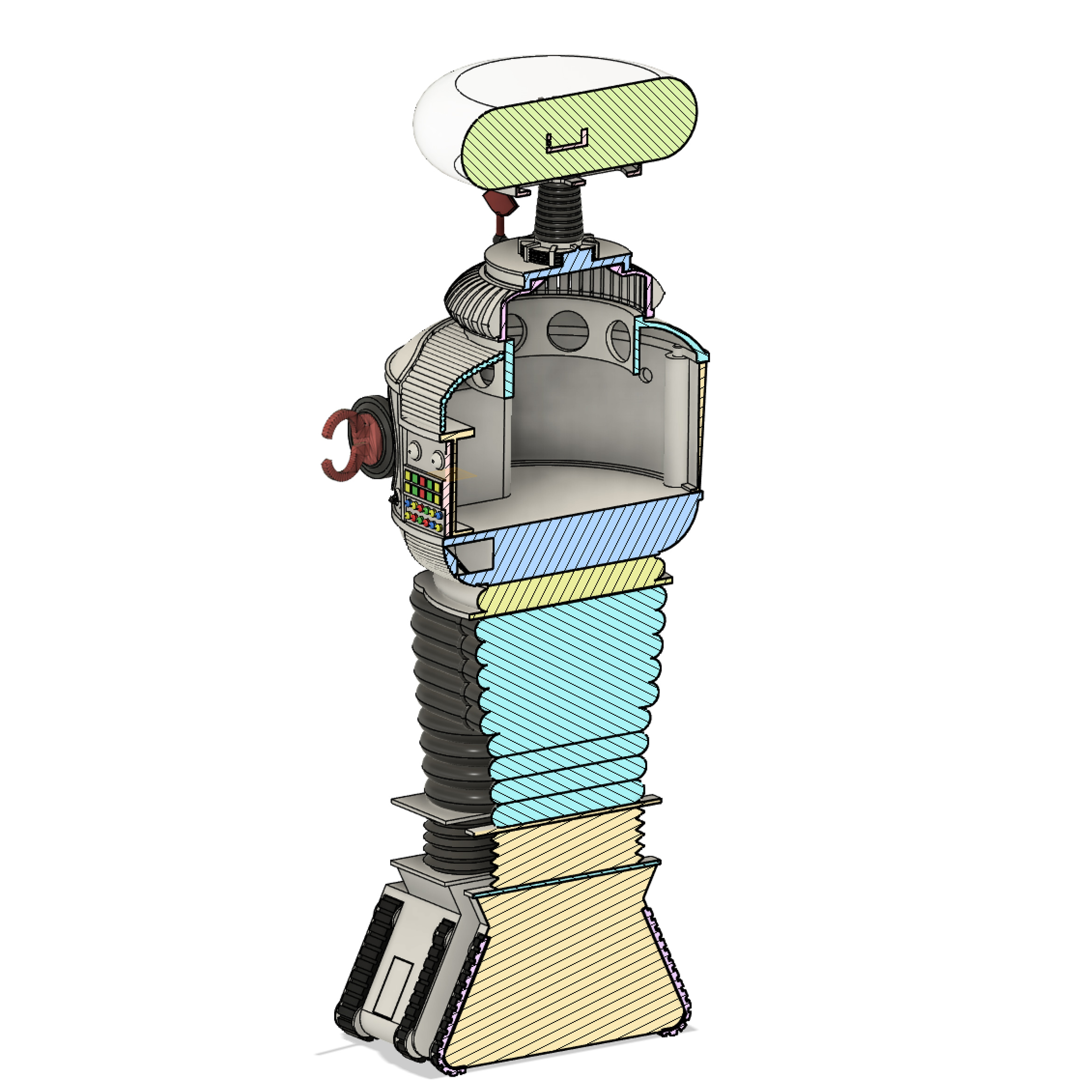 3D file Multicolor Robot B9 specific for 3D printing 🤖・3D printing ...