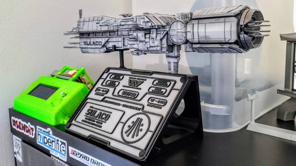 Free 3D file USS Sulaco Stand 🚗・3D print design to download・Cults