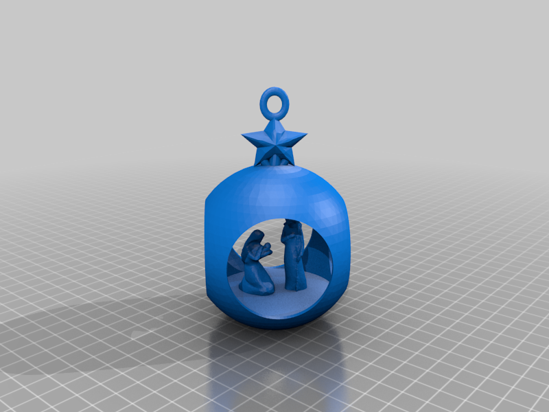 Free STL file Nativity Christmas Ornament・3D printing design to ...