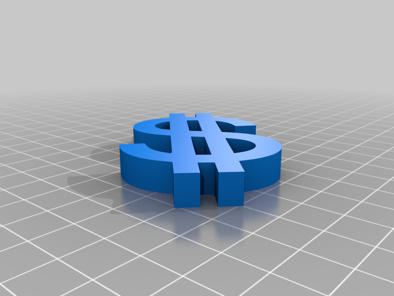 Free 3D file Dollar Sign 💵・3D printable design to download・Cults
