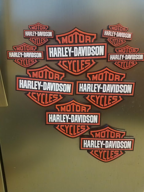 Free 3D file Magnetic Harley Davidson Sign 🧲・3D print design to ...