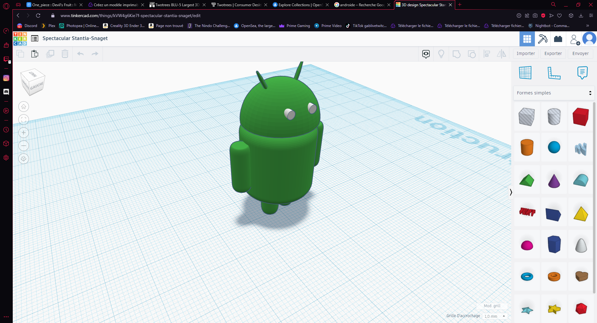 Free STL file android robot phone cool #TWOTREESROBOT・3D printing ...