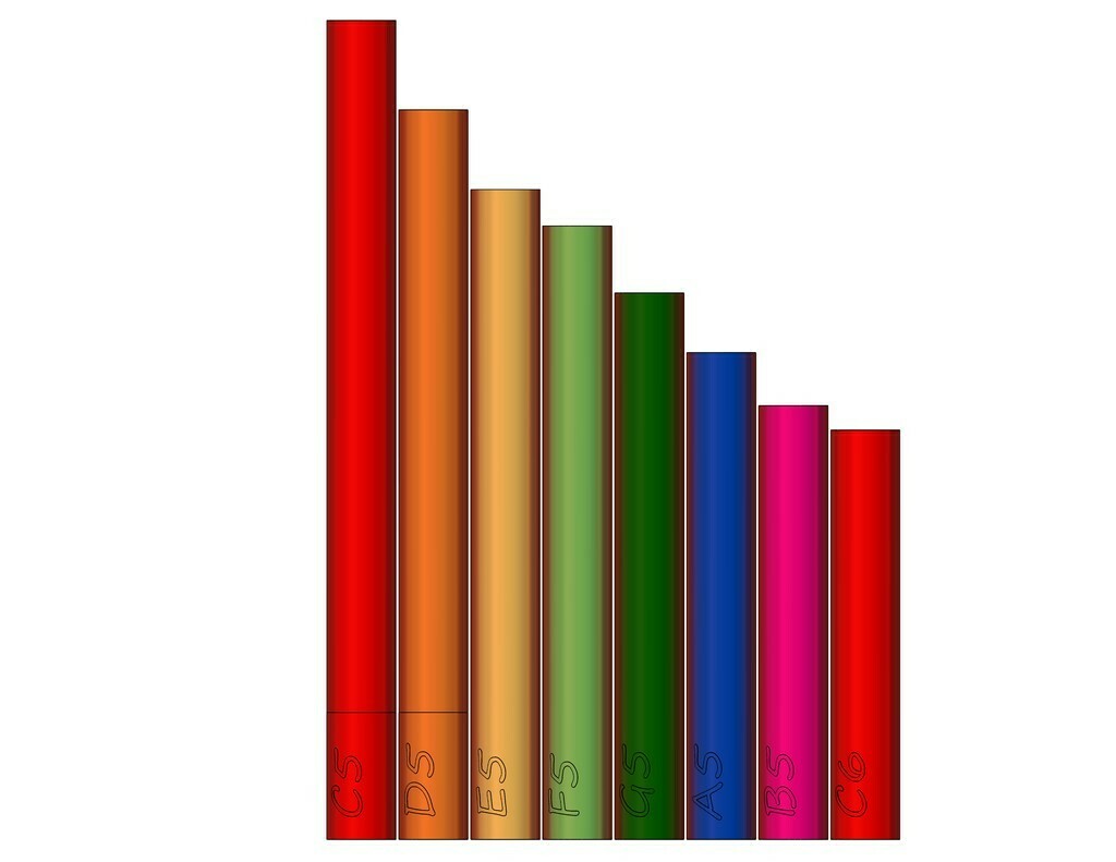 Free 3D file Filawhackers: mini 3D printable Boomwhackers・3D printing ...