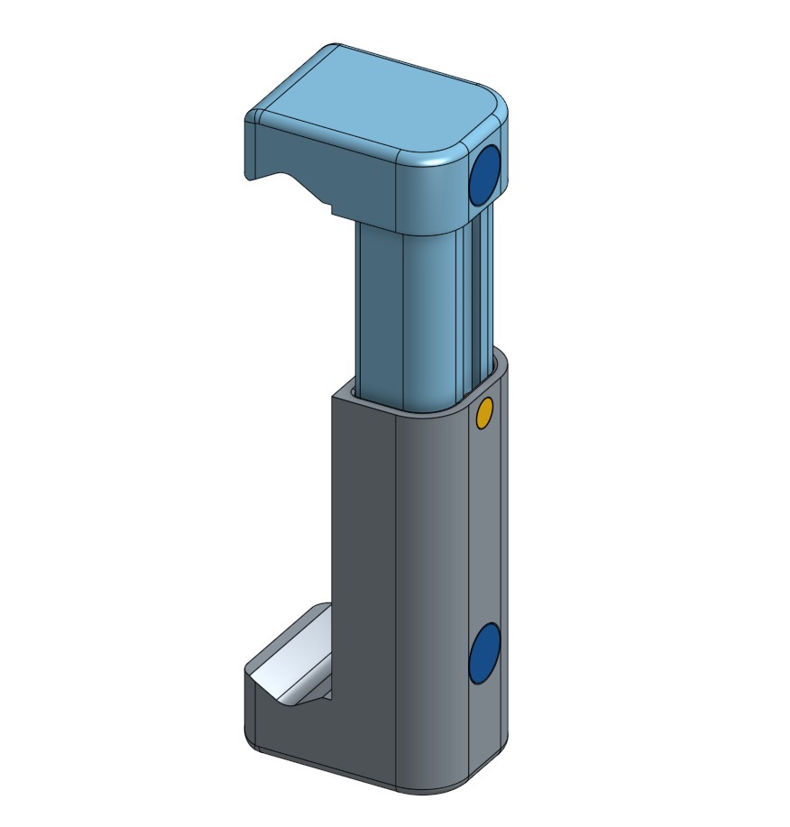 Free 3D file Cell Phone Spring Loaded Tripod Mount・3D printable design ...