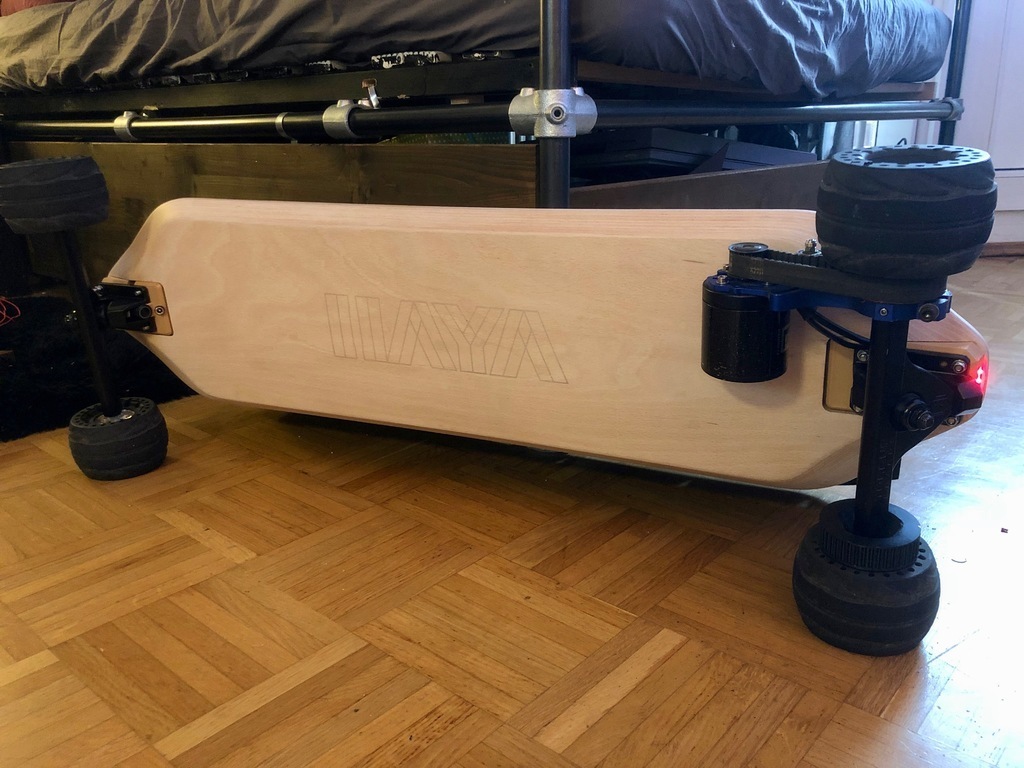 Free 3D file HAYA Board riser with integrated charge port, On/Off ...