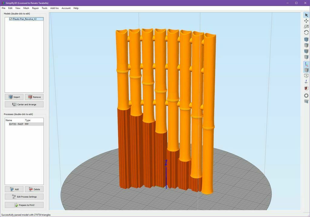 Archivo 3D gratis Pan Flute V2・Plan de impresión en 3D para descargar・Cults