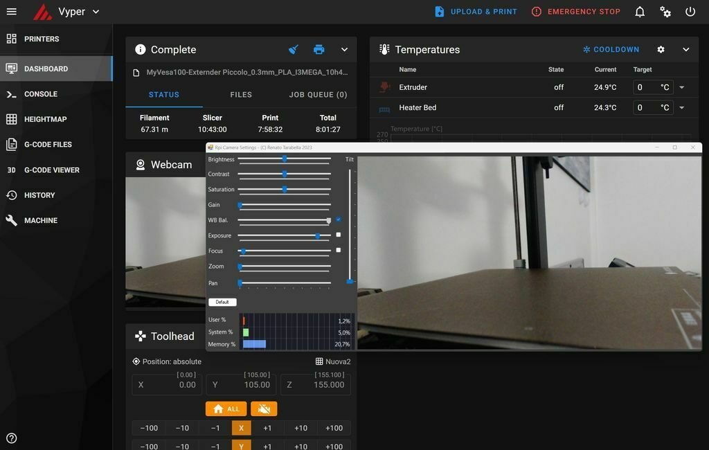 Free 3D file Raspberry Klipper Camera Control 📷・3D printable design to ...