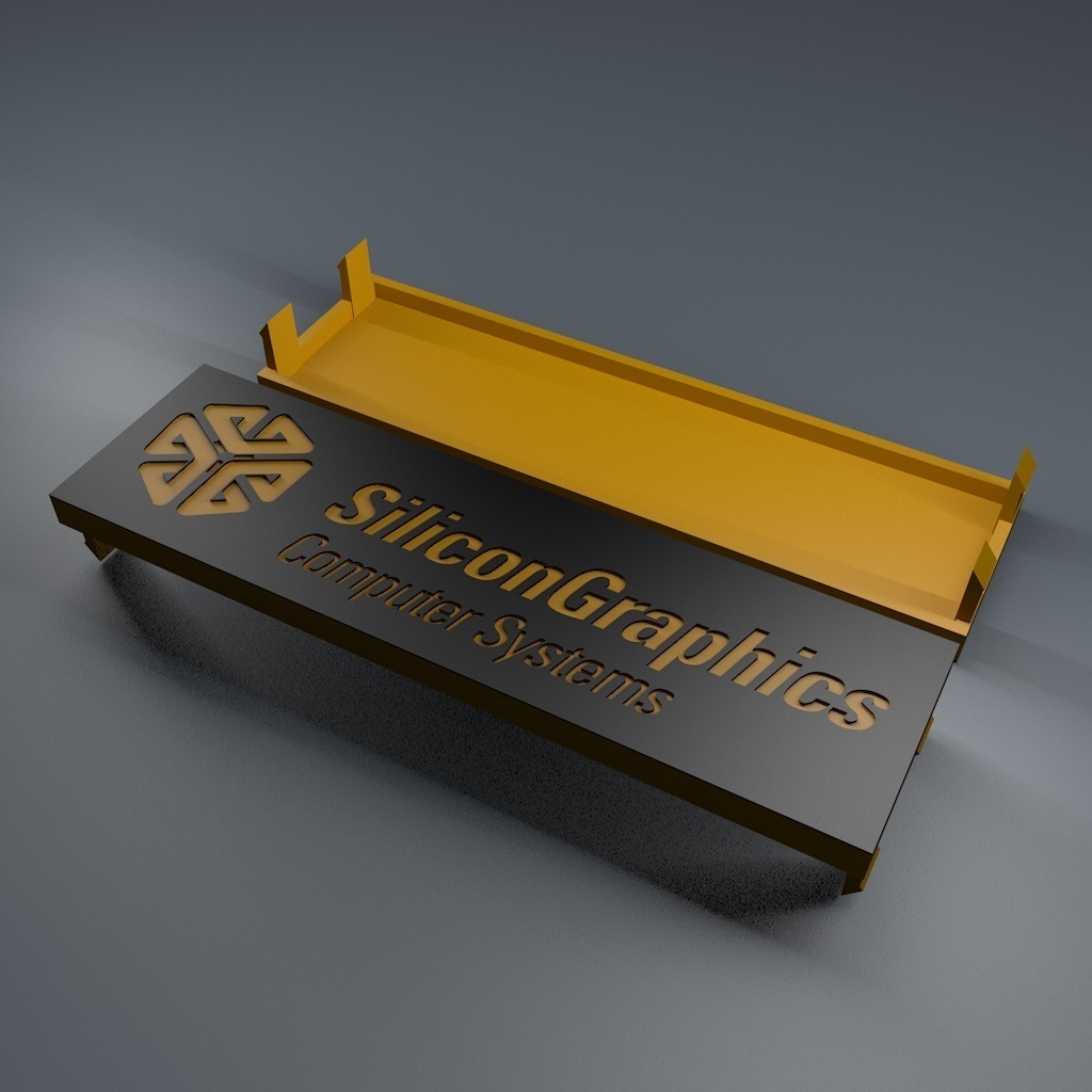 Free 3D file SGI - Frontal PC Cover - Standard 3.5"・Template to download and 3D print・Cults