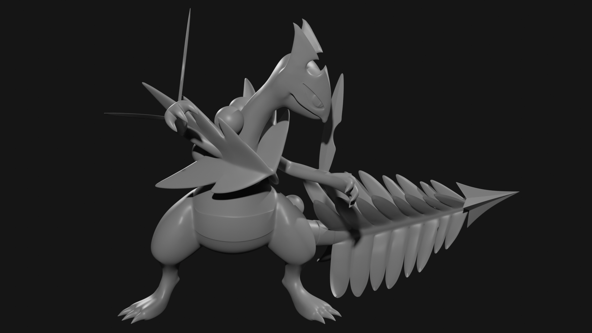 STL file Mega Sceptile 🐉・Model to download and 3D print・Cults