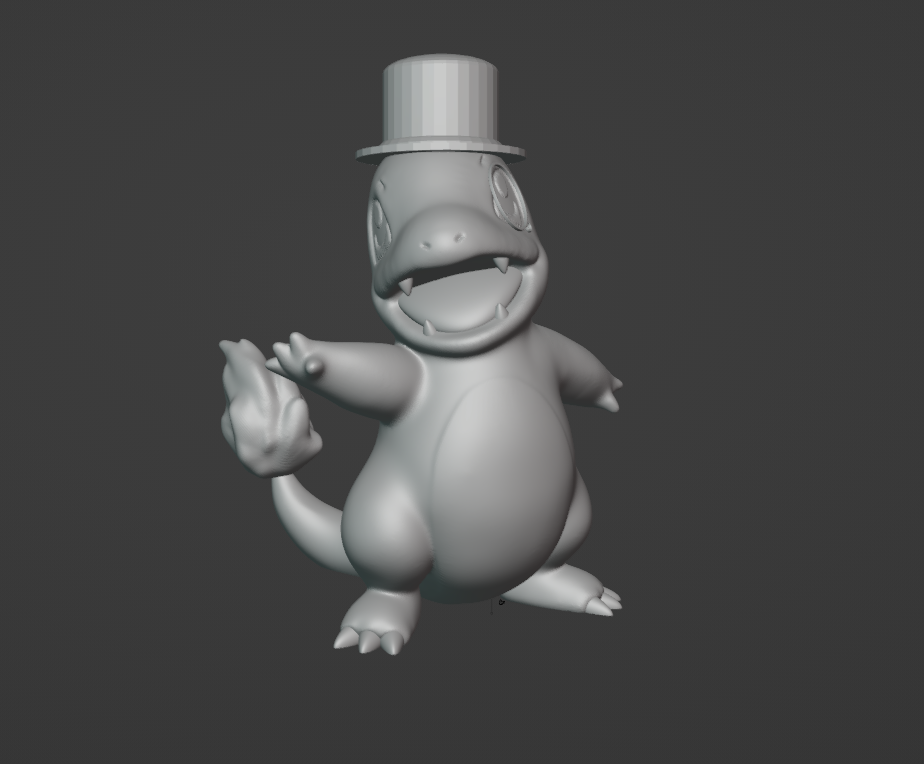 Free STL file Gentleman Charmander 🐉・3D printer design to download・Cults