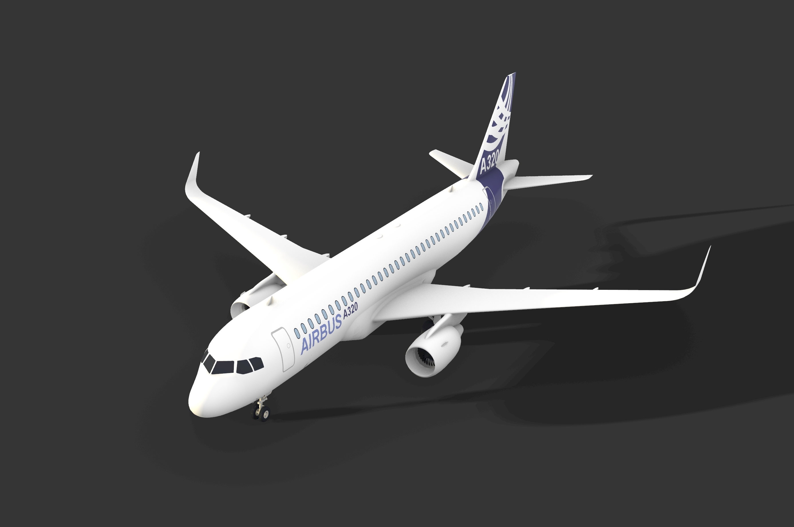 OBJ file A320・3D printable model to download・Cults