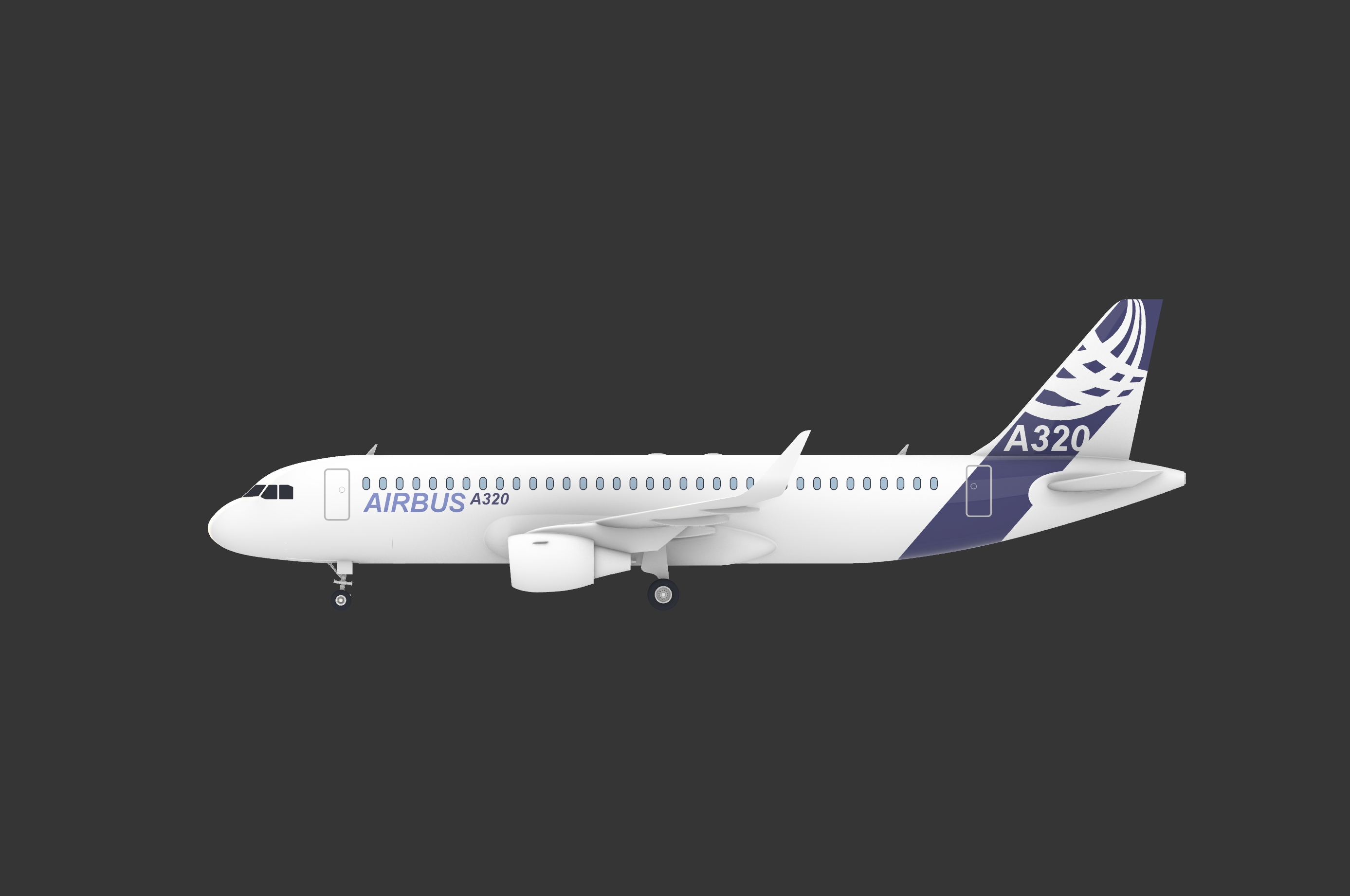 OBJ file A320・3D printable model to download・Cults