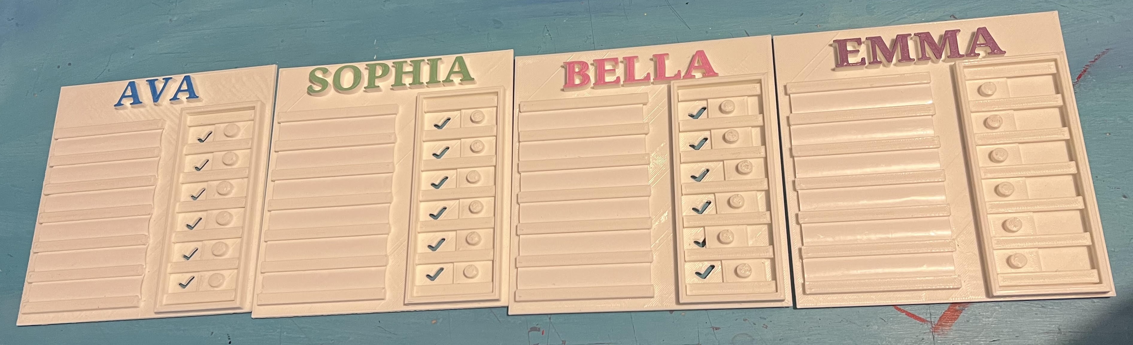 STL file Kids Chore Chart 📊・3D printable model to download・Cults