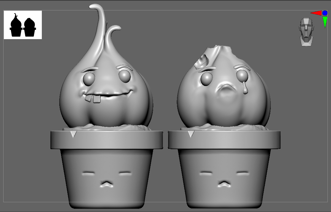 STL file Plant vs Zombie - Garlic・3D printable model to download・Cults
