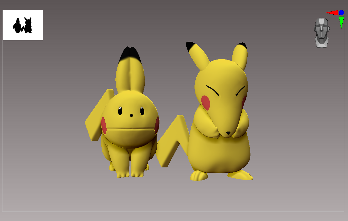 3D file Pokemon - Pikachu mimicking (Cyndaquil & Mudkip) 🐉・3D print ...