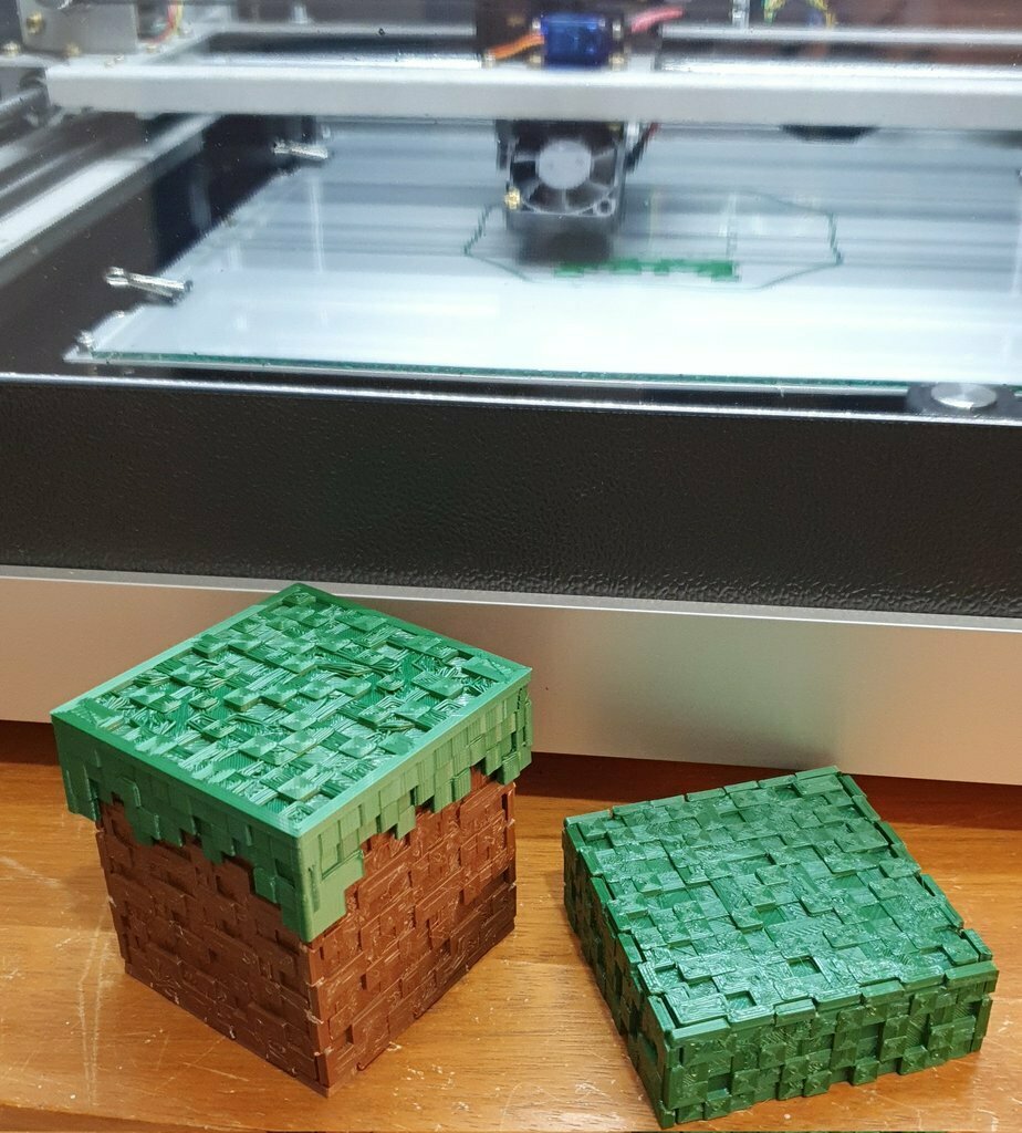 Archivo 3D gratis Minecraft o Minetest BOX - plano para cambio de ...