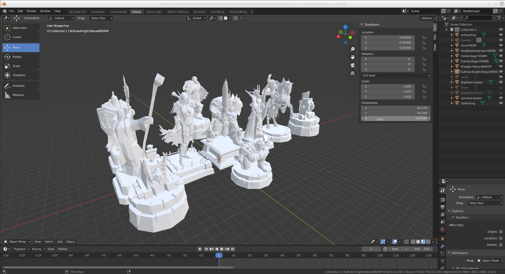 Free 3D file World of Warcraft WoW Chess Set Pieces - WMV models 🗺️・3D printable model to ...