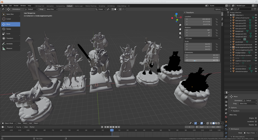 Free 3D file World of Warcraft WoW Chess Set Pieces - WMV models 🗺️・3D ...