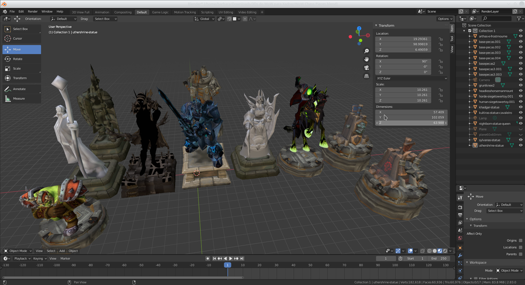 Free 3D file World of Warcraft WoW Chess Set Pieces - WMV models 🗺️・3D ...