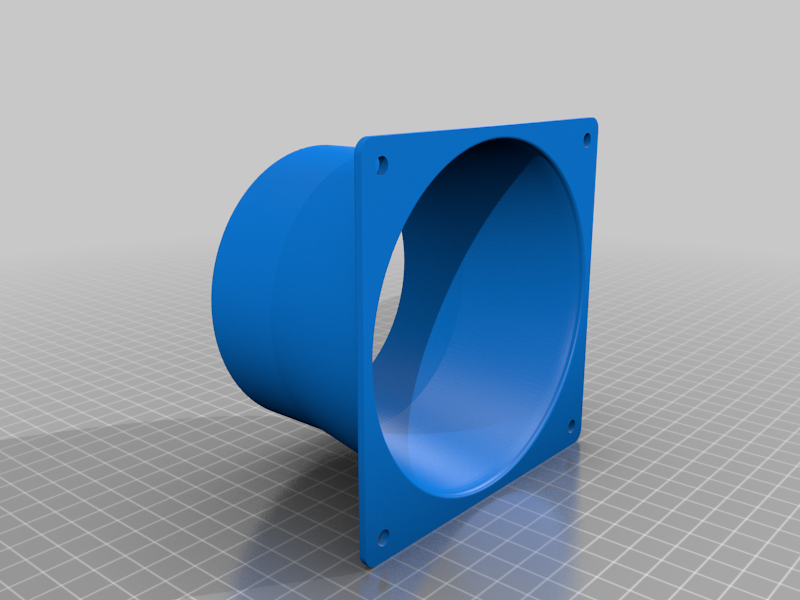 Free 3D file fan adapter/duct 120mm to 4"・3D printer model to download ...