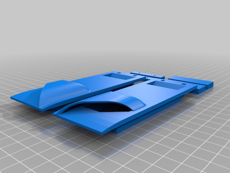 Free STL file Revised RVjet hood scoops・3D printing design to download・Cults