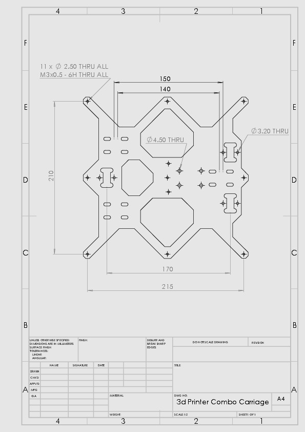Free 3D file Combination Prusa Mk3 / Wanhao Y Carriage for Mk52 Heatbed ...