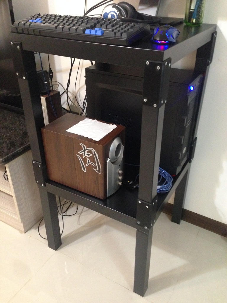 Free 3D file 001 - Lock for IKEA LACK Side table・3D printer design to ...