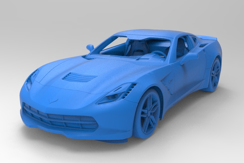 STL file Chevrolet Corvette・3D print design to download・Cults