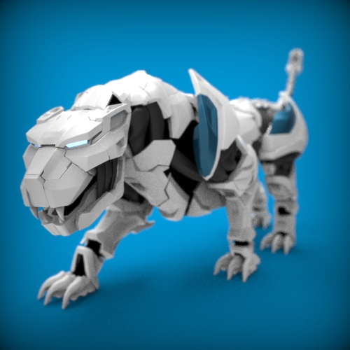 OBJ file Robotic panther 🤖・3D printer design to download・Cults